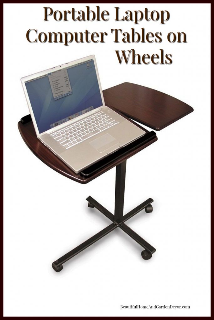 Portable Laptop Computer Tables on Wheels